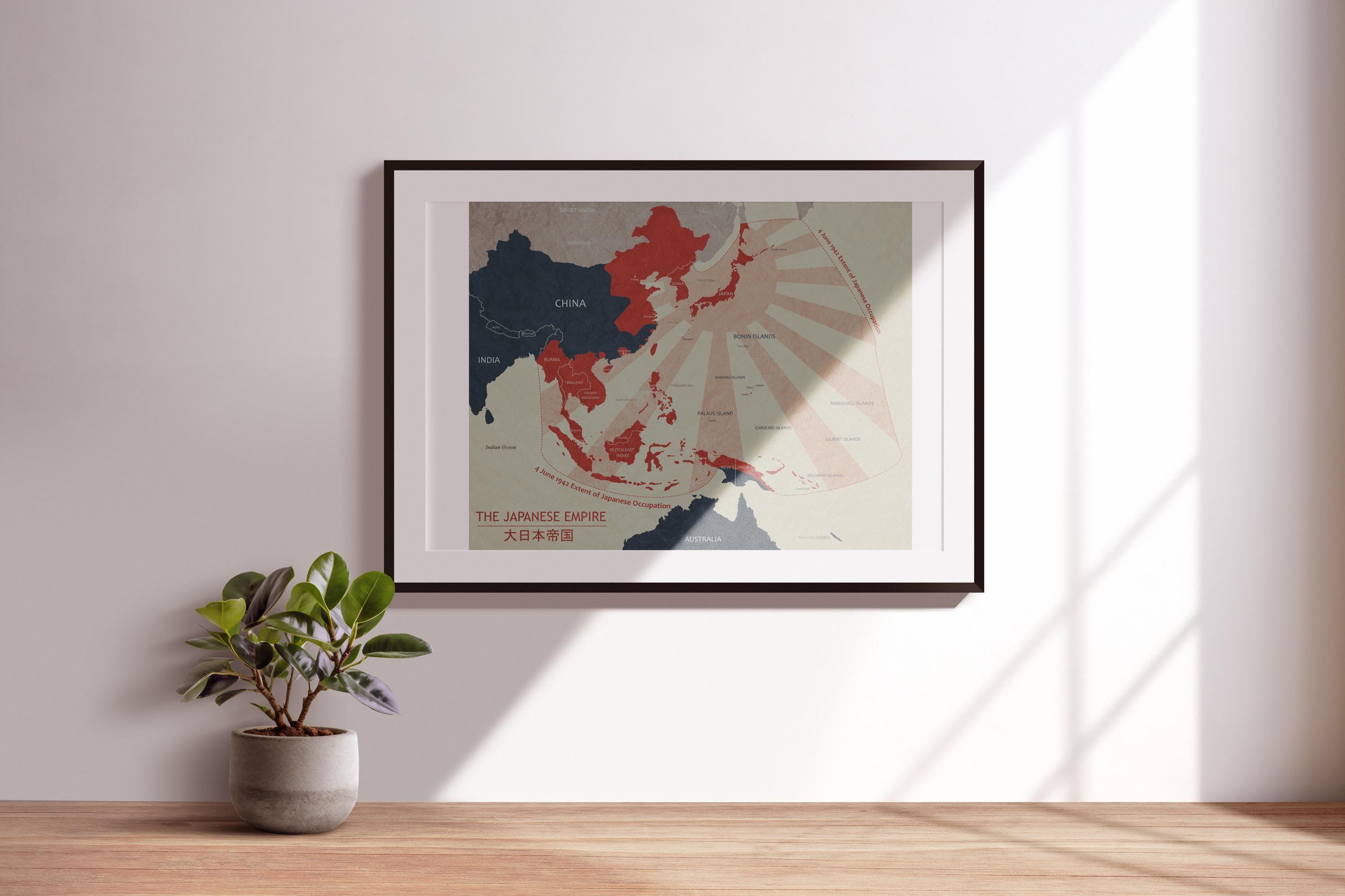 Infographic Poster of the Japanese Empire - Etsy