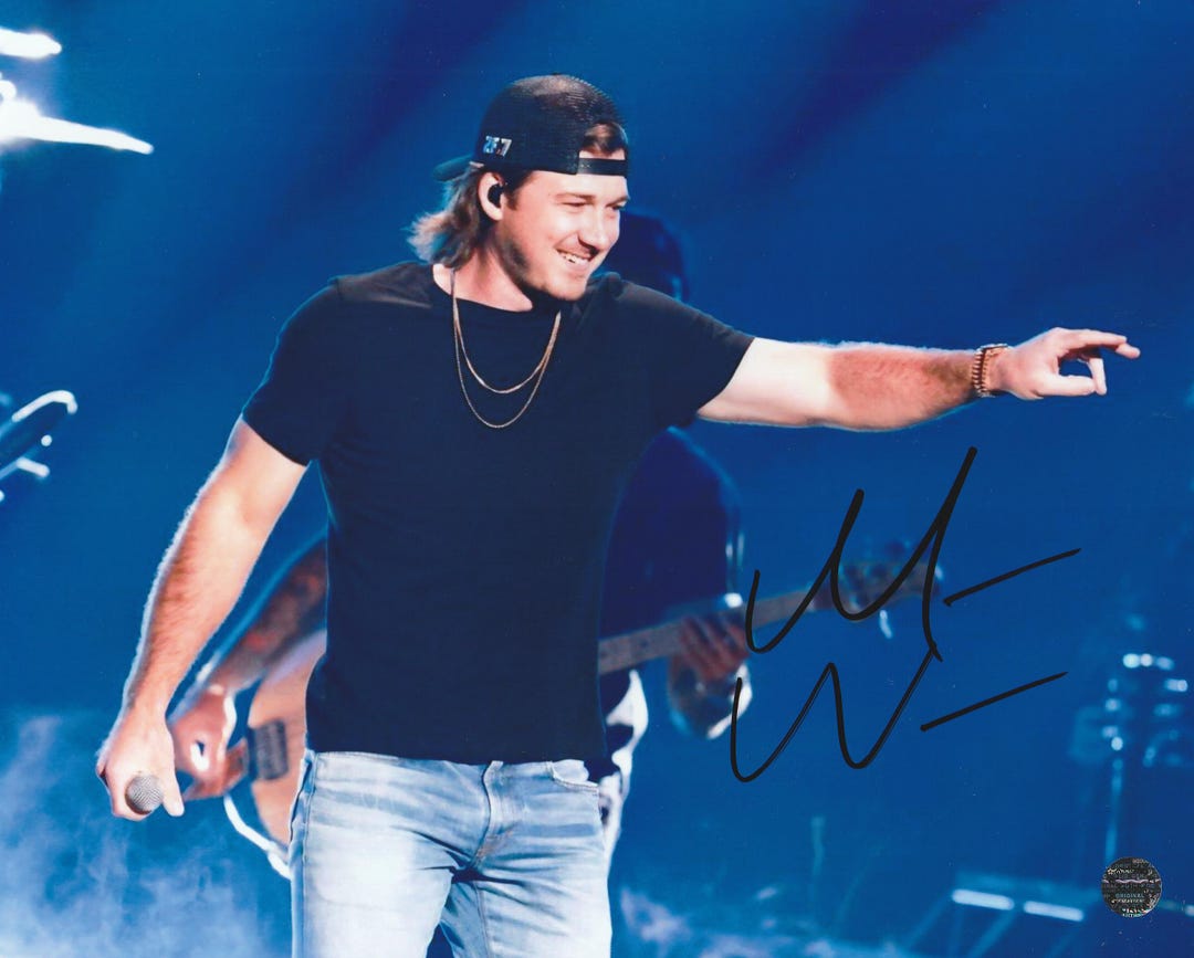 Morgan Wallen Signed Autographed Country 8x10 Photo With COA, Matching ...