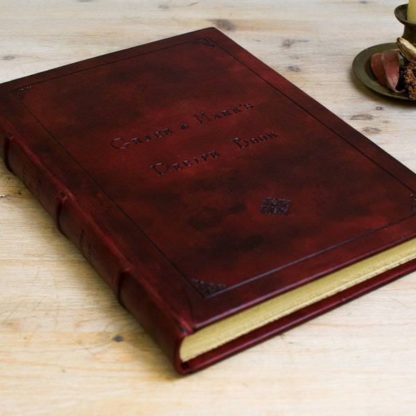 Red Leather Journal - Etsy
