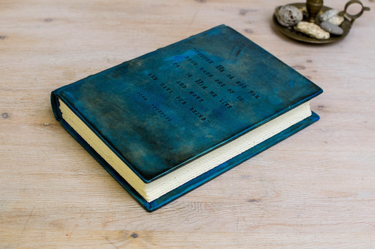 B5 Blue Turquoise Journal Leather Journal Customized | Etsy