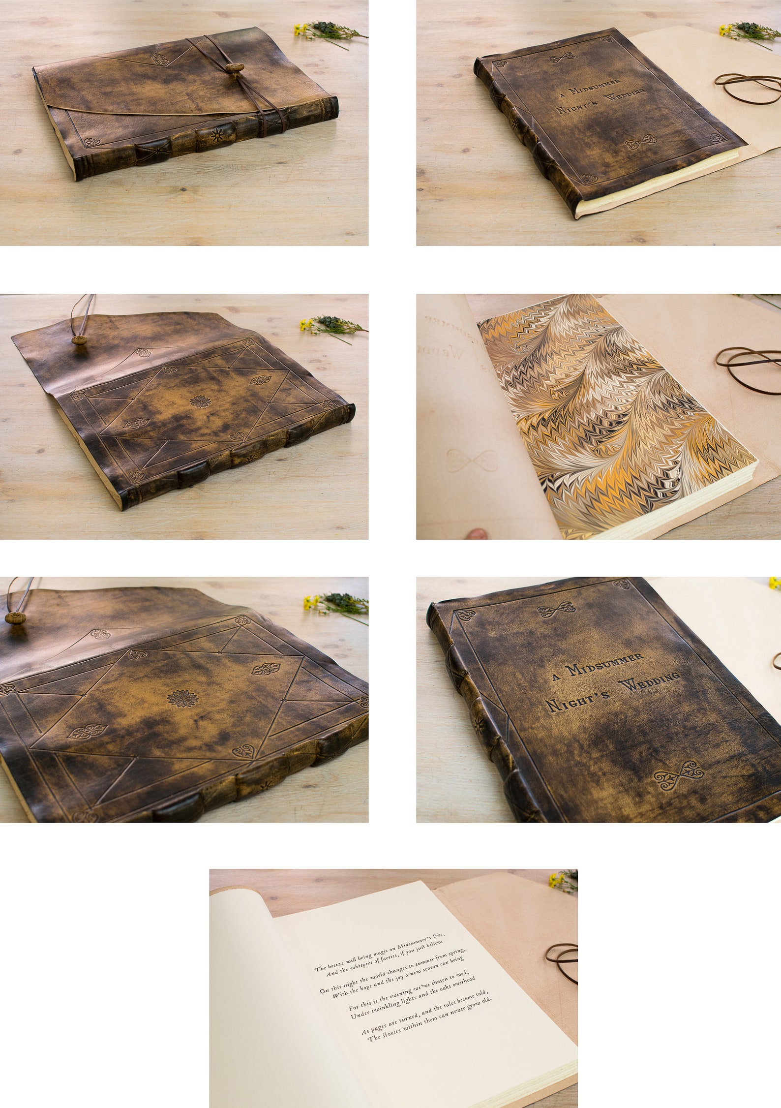 Leather Notebook B4 Personalised A4 Journal Large Wedding - Etsy