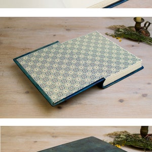 B5 Blue Turquoise Journal, Leather Journal Customized, Hardcover ...