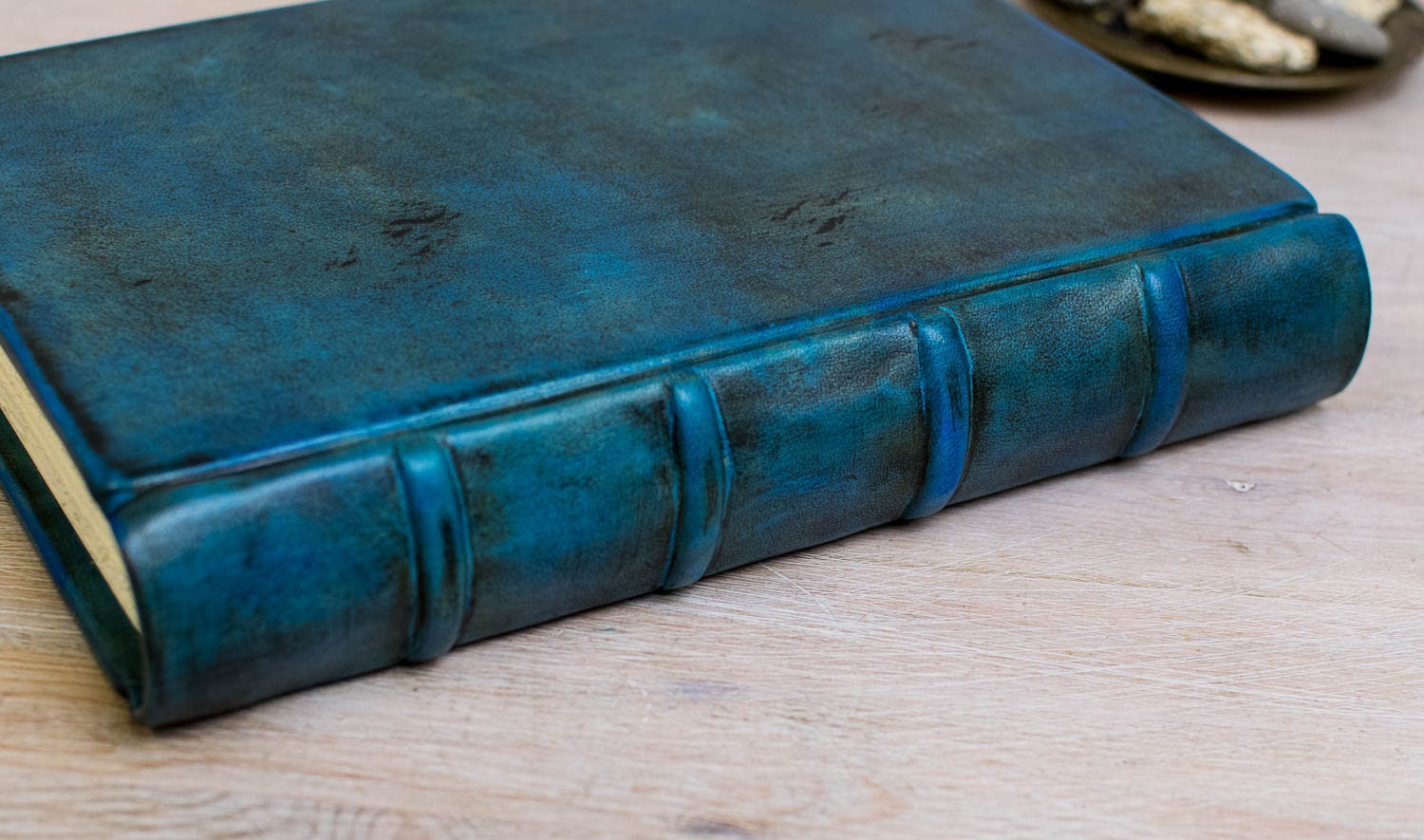 B5 Blue Turquoise Journal Leather Journal Customized | Etsy