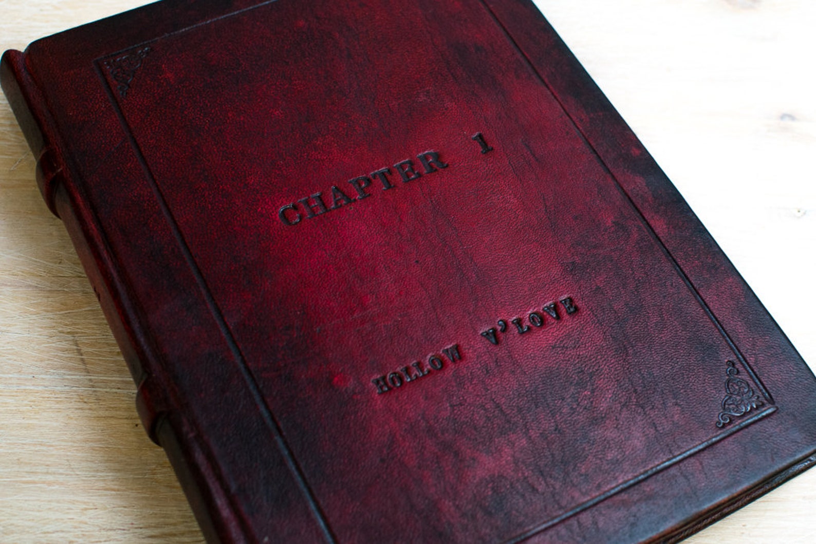 B5 Red Journal Leather Journal Customized Hard Cover Journal - Etsy