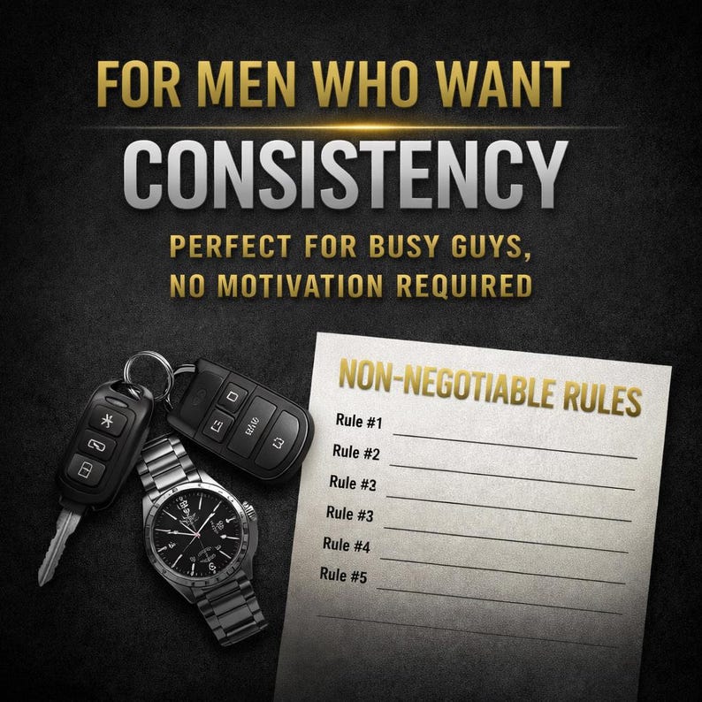 Non‑negotiable Rules Sheet for Men – Discipline & Execution Tracker ...