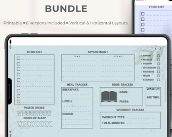 Daily Goal Planner Printable Digital Download for iPad Goodnotes ...