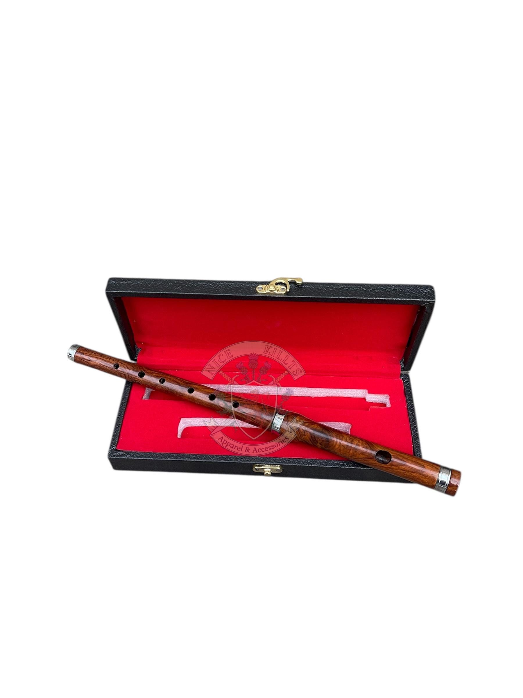 Handcrafted Rosewood Irish Flute 2-part Wooden D Flute With Carry Case ...