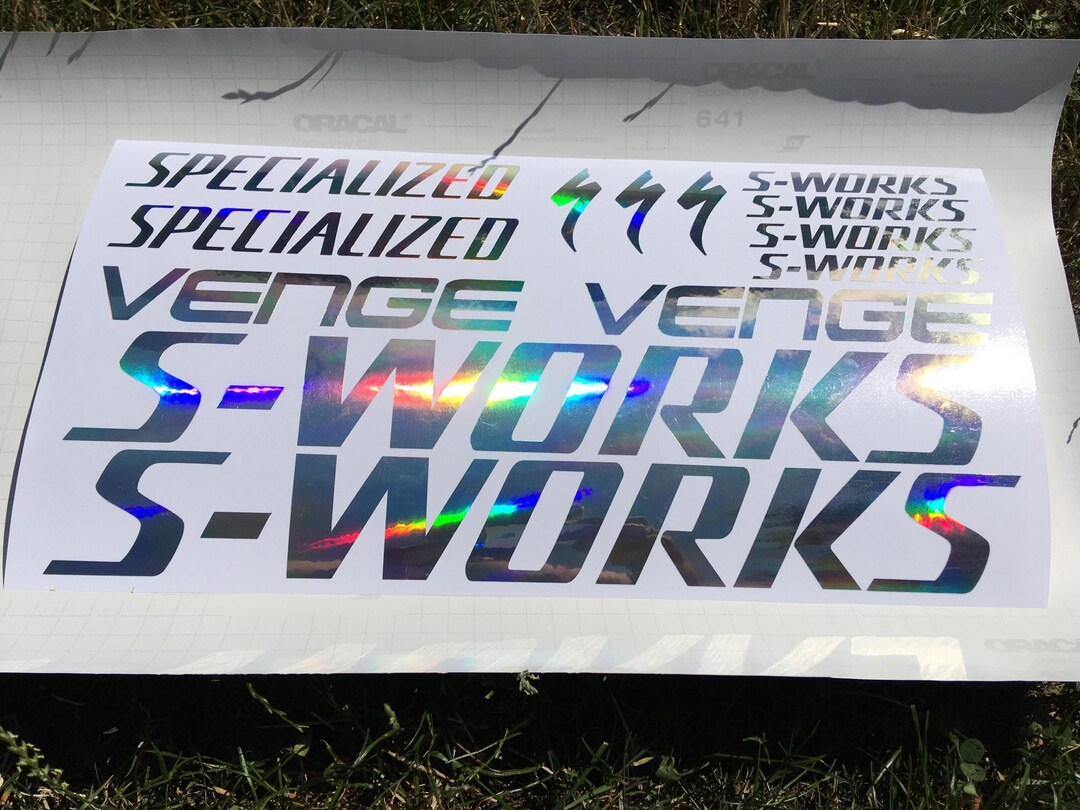 S-works Venge Bike Frame Decals/stickers Set Logo - Etsy