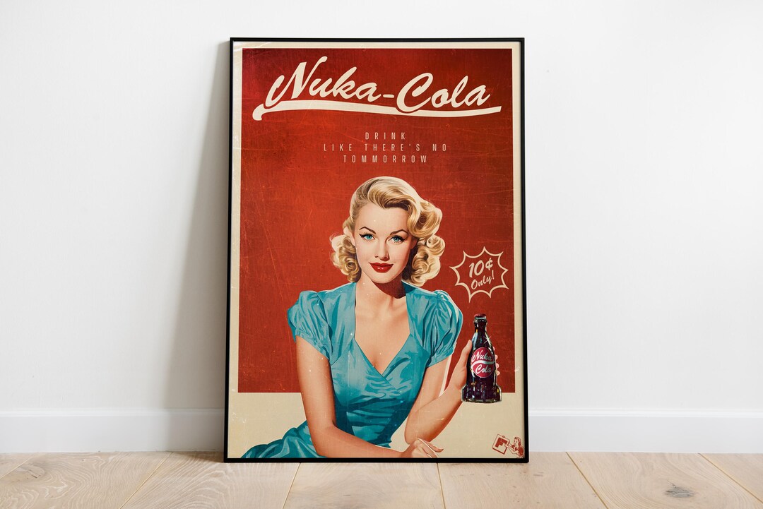 Fallout Nuka Cola Poster | Popart | Retro 1950's | Fan Made | 2 ...