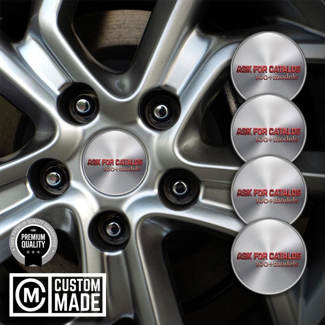 Set of 4 Custom Caravan Wheel Hub Labels 3D Domed Resin Camping Vehicle ...