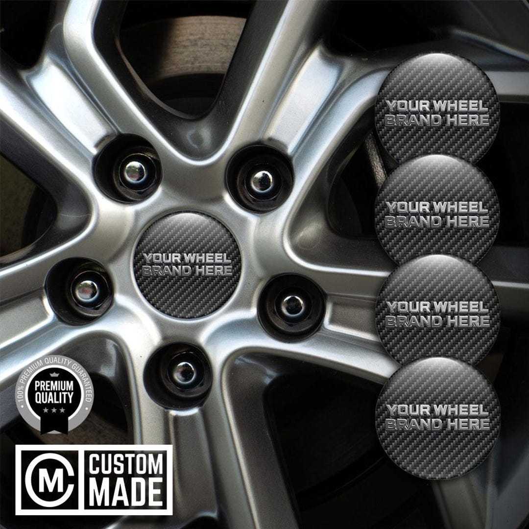 European Car Hub Labels Replacement Wheel Center Stickers Set of 4 ...