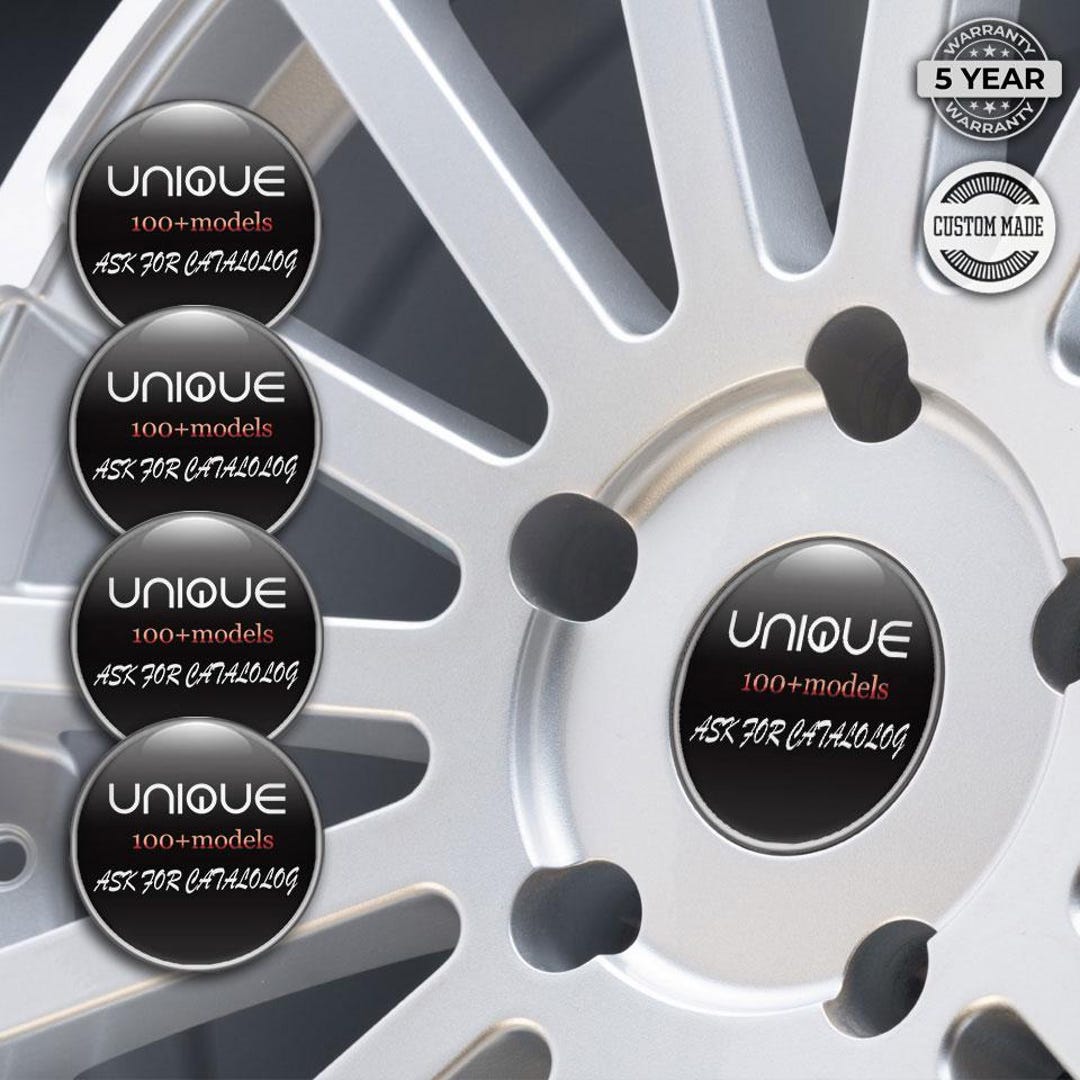 Set of 4 Custom Heavy Duty Wheel Labels 3D Domed Resin for Trucks ...