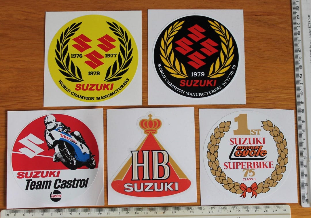 Team Suzuki Road Racing Stickers. (ref.a9,10,21,22,b17) - Etsy Canada