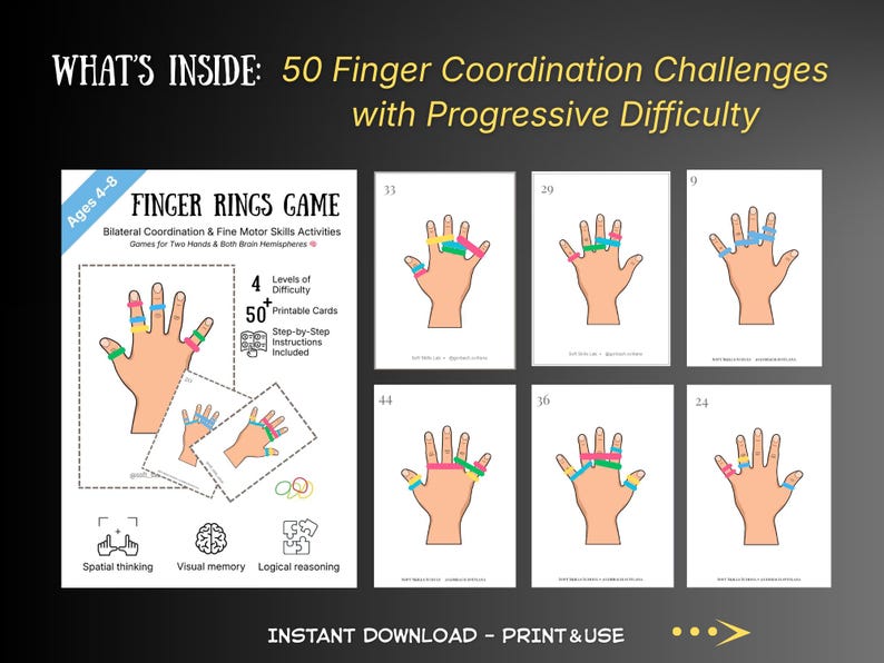Bilateral Coordination Worksheets Printable | 160 Fine Motor & Focus ...