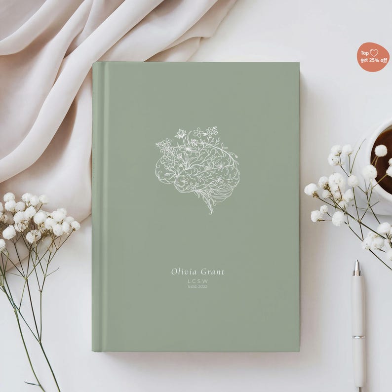 Personalized Therapist Hardcover Journal, Custom Name, LPC or LMFT - Etsy