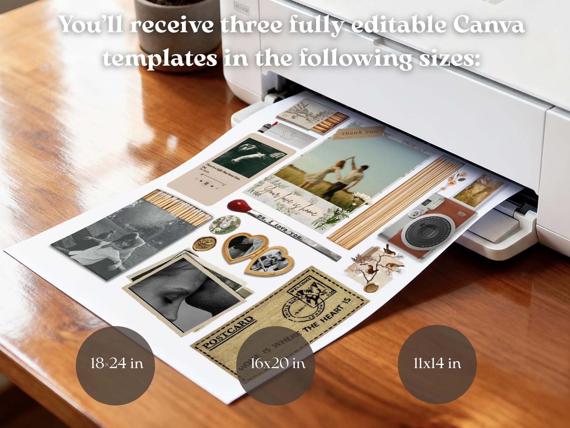Custom Matchbox Print Editable Matchbook Download, DIY Canva Template ...