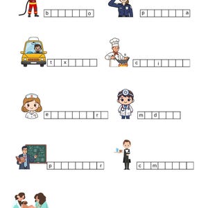 Las Profesiones – Spanish Worksheets for Kids | Jobs Vocabulary ...