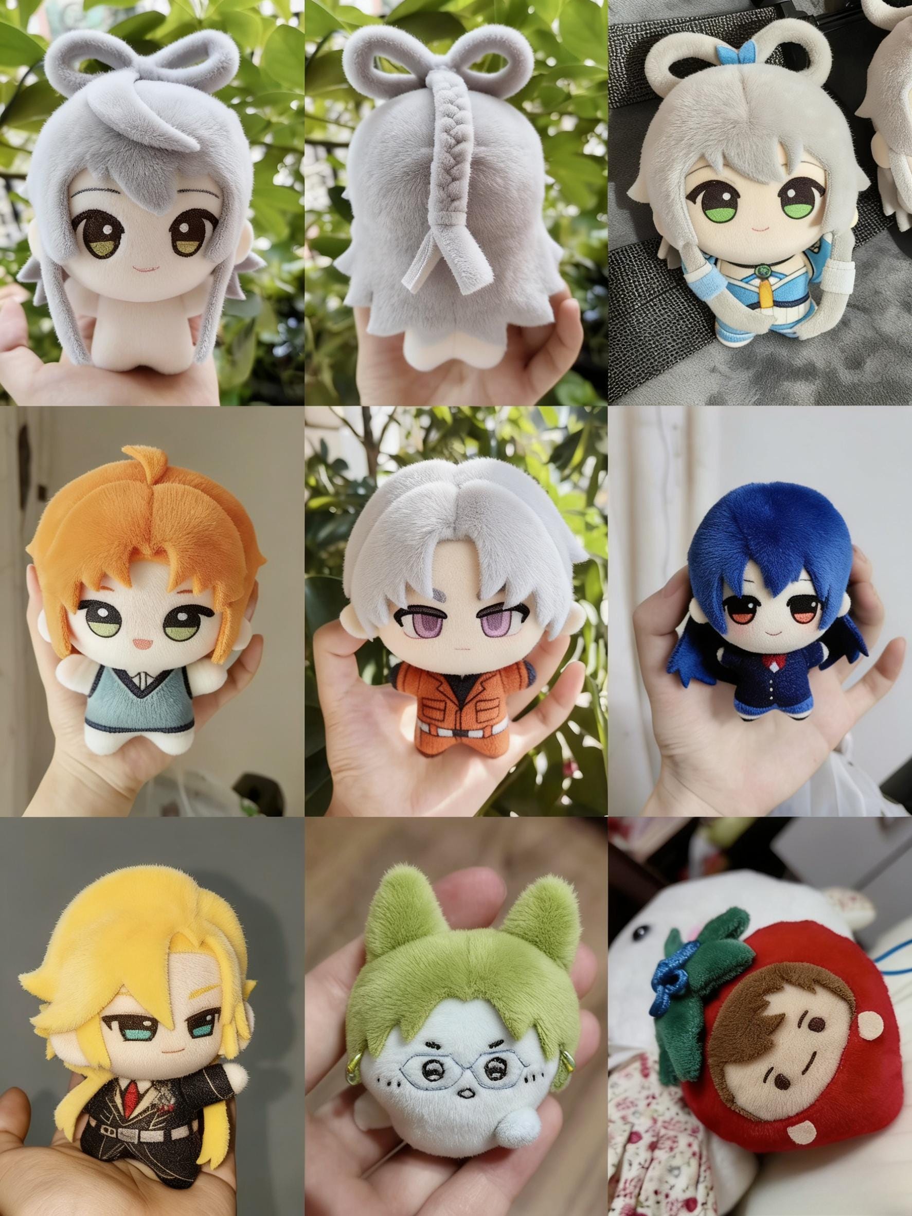 Custom Anime Plush Doll, Personalized Felt Character Toy, Custom 10cm ...