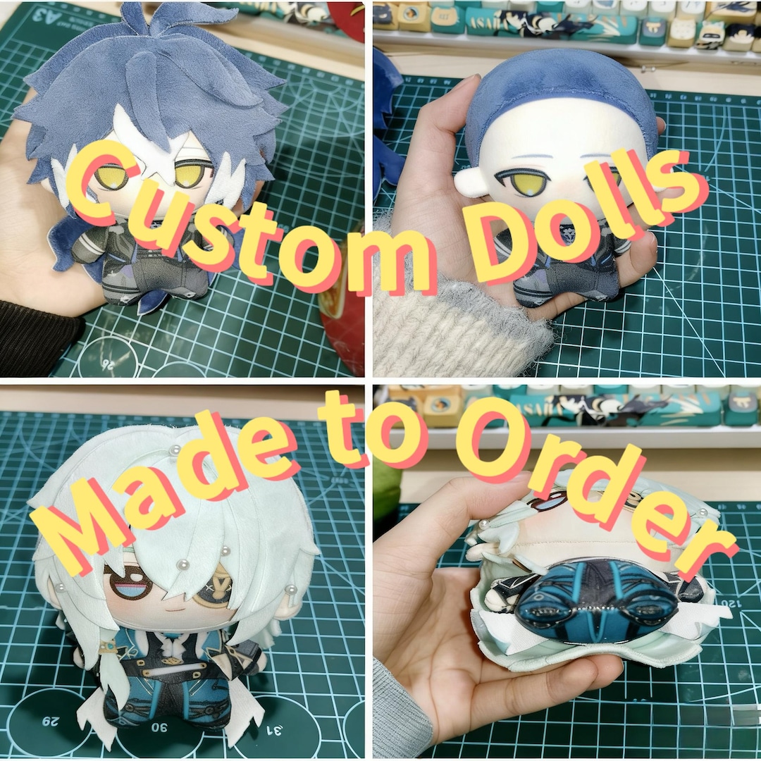 Custom Anime Plush Doll, Personalized Felt Character Toy, Custom 10cm ...