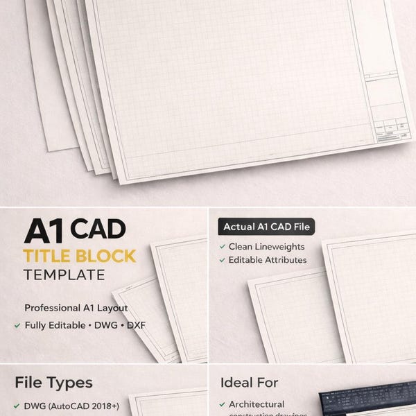 Autocad Titleblock - Etsy