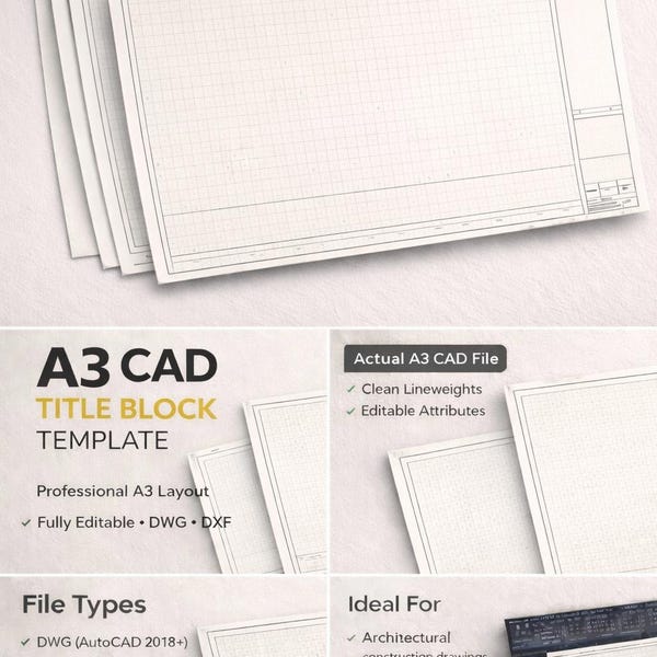 Autocad Titleblock - Etsy