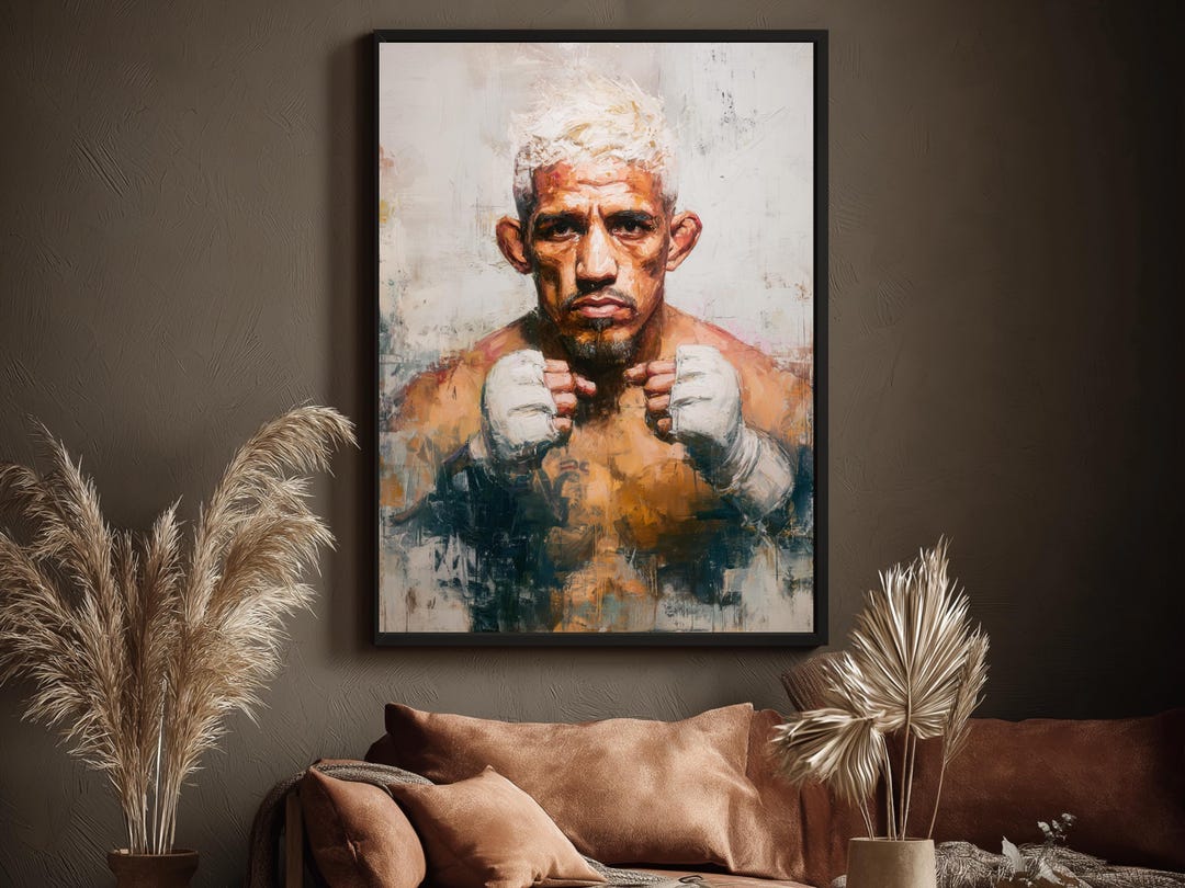 Charles Oliveira UFC Art | MMA Fighter Oil Painting UFC Fan Artwork ...