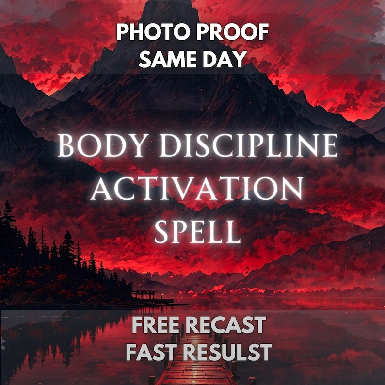 Body Discipline Activation Spell Self-control, Consistency & Physical ...