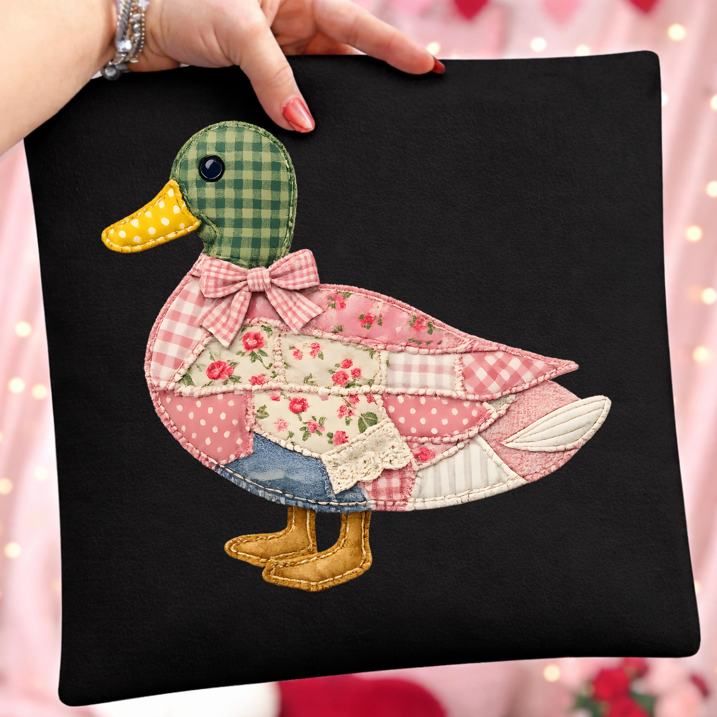 Patchwork Grandmacore Duck PNG, 90s Inspired Quilt Png, Duck Hunting ...