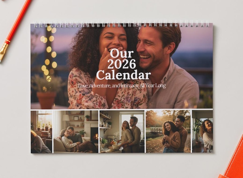 2026 Couples Memory Calendar, Printable Relationship Calendar With 52 ...