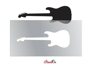 Guitar stencil | Etsy