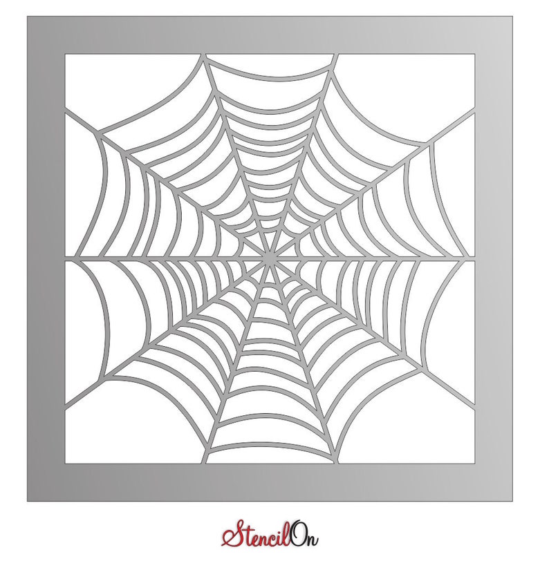Spider Web Stencil 12 x 12 Clear 7 mil Reusable | Etsy