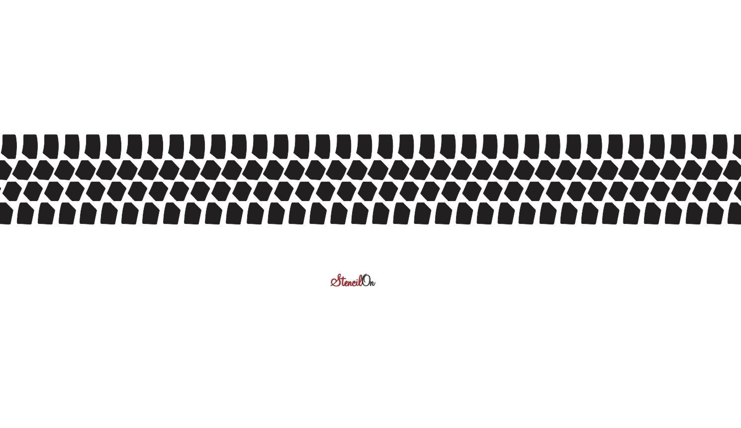 Tire Tracks Wall Border Stencil Reusable 7 mil mylar | Etsy