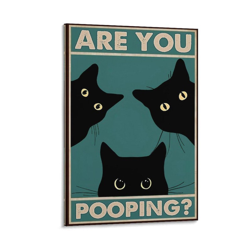 Vintage Cats Poster - Etsy