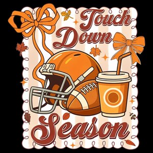 Touchdown Season PNG, Fall Football Design (digital Download) - Etsy