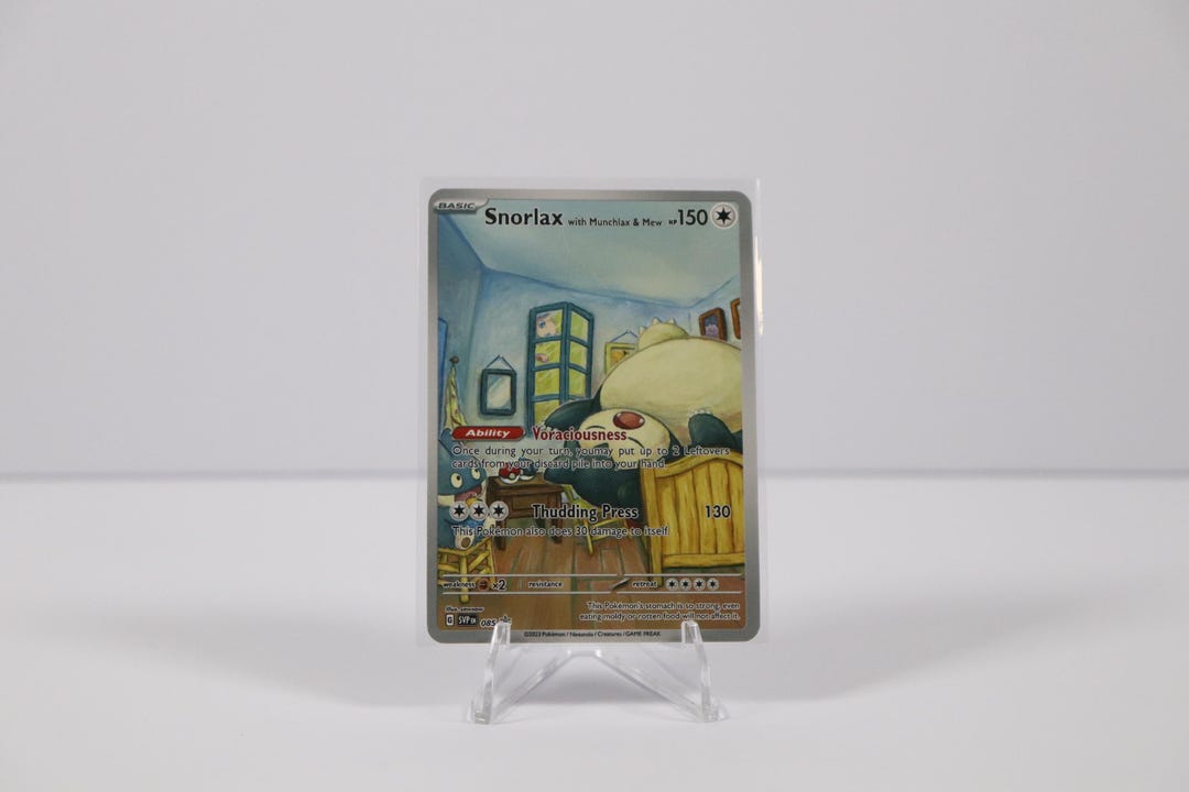 Snorlax Napping With Munchlax & Mew - Van Gogh Art Card - Full Art ...