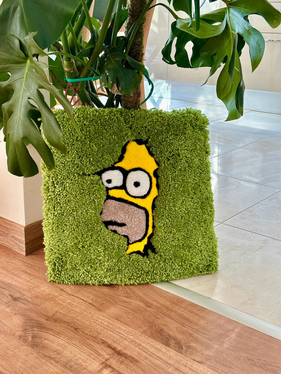 Handmade Homer Simpson Rug - Custom Tufted Rug - Etsy