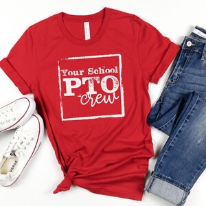Custom PTO Shirt, PTA Squad Parent Teacher Organization Tshirts, Pta ...