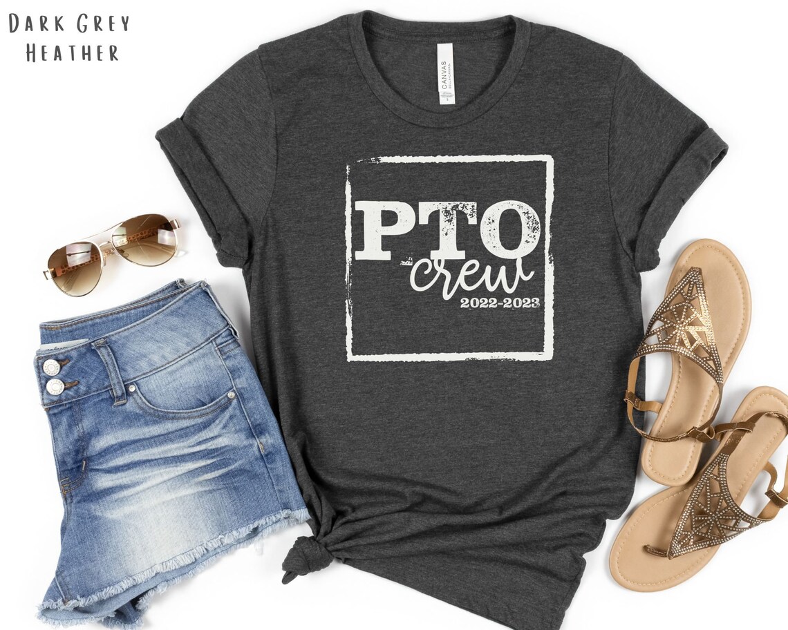 PTO Crew Shirt, Custom Parent Teacher Organization Tshirts, PTO Board ...