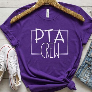 PTA Crew Shirt, Parent Teacher Organization Tshirts, PTA Board, PTO ...