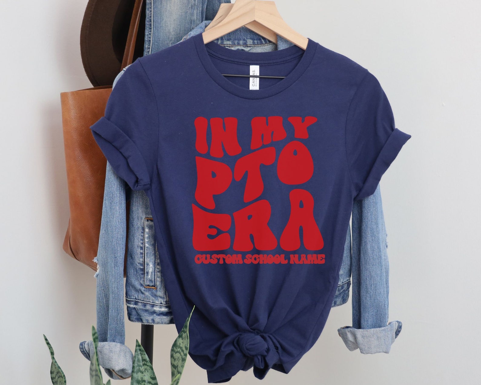 PTO/PTA Crew Shirt, in My Pto Era, Custom Parent Teacher Organization ...