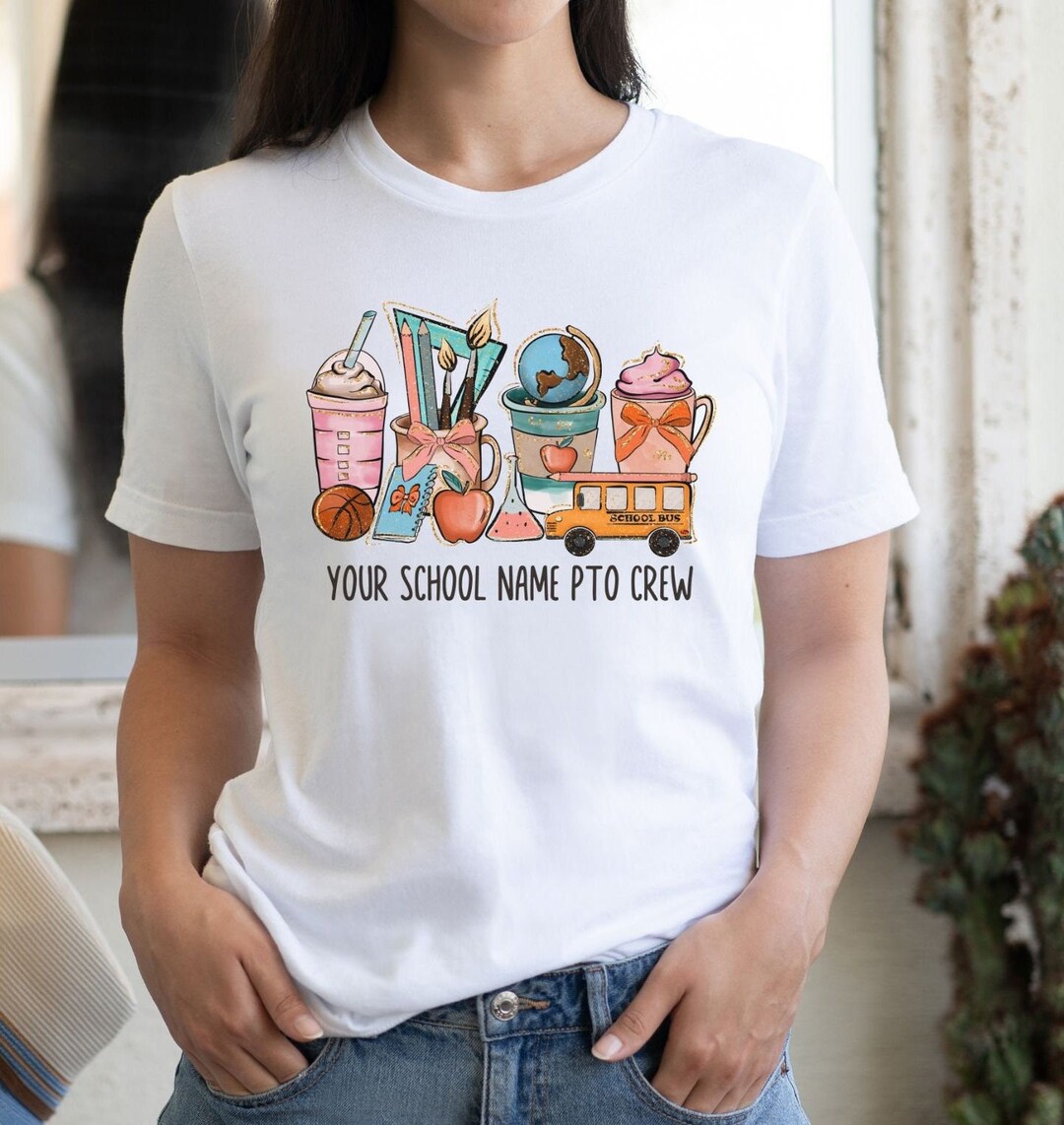 PTO Crew Shirt, Custom Parent Teacher Organization Tshirts, PTO Board ...