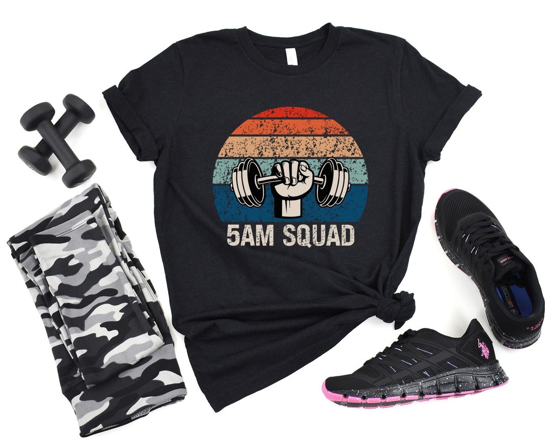 5am Workout Squad Shirt, 5am Crew Tshirt, Unisex 5am Club, Five in the ...