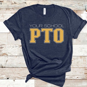 PTO Crew Shirt, Custom Parent Teacher Organization Tshirts, PTA Board ...