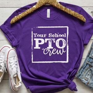 Custom PTO Shirt, PTA Squad Parent Teacher Organization Tshirts, Pta ...