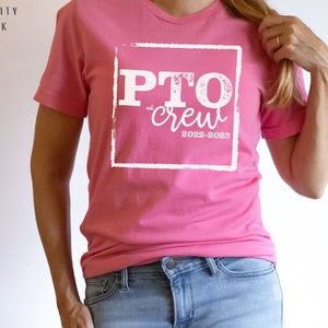 PTO Crew Shirt, Custom Parent Teacher Organization Tshirts, PTO Board ...