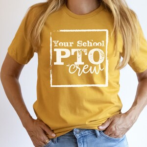 Custom PTO Shirt, PTA Squad Parent Teacher Organization Tshirts, Pta ...