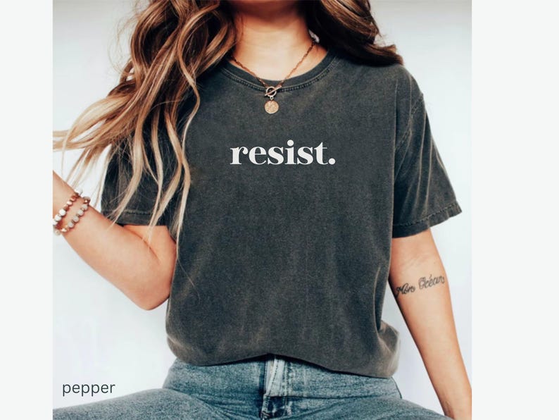 Resist Shirt Political Resistance Unisex Tee, Activist Protest Shirt ...
