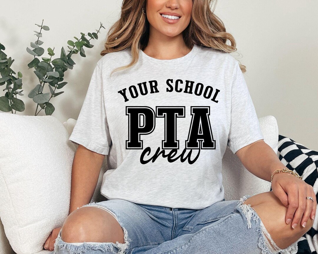 PTO Crew Shirt, PTA Custom Parent Teacher Organization Tshirts, PTO ...