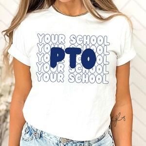 PTA PTO Crew Shirt, Custom Parent Teacher Organization Tshirts, PTO ...