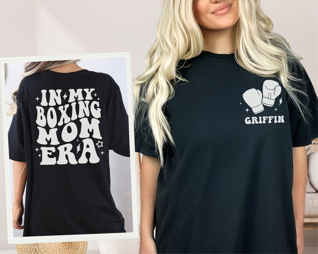 Boxing Mom Shirt, Custom Name Boxing Mom Shirt, Personalized Boxing ...